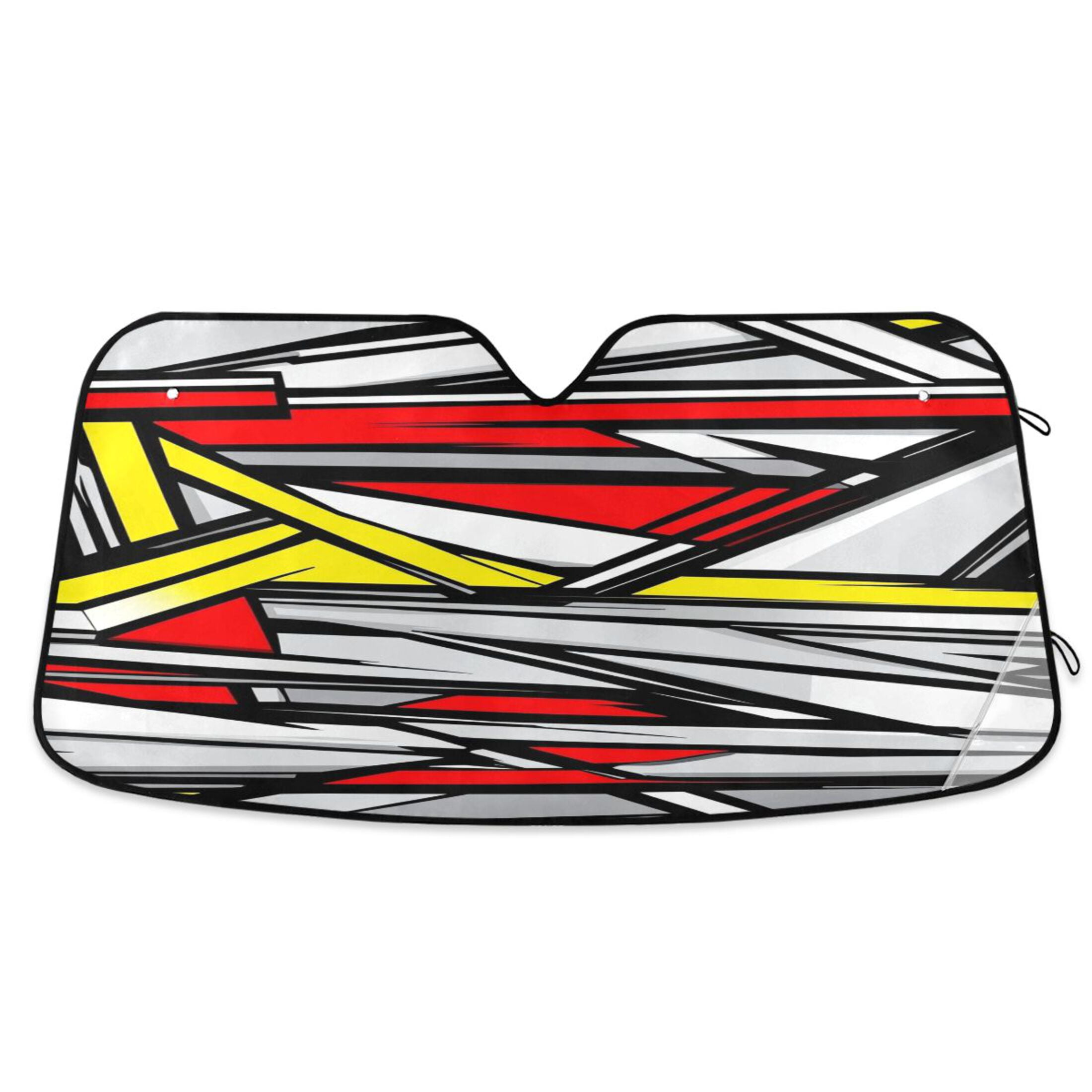 Abstract Geometric Shapes Colorful Car Sunshade 53x23.5in Windshield ...