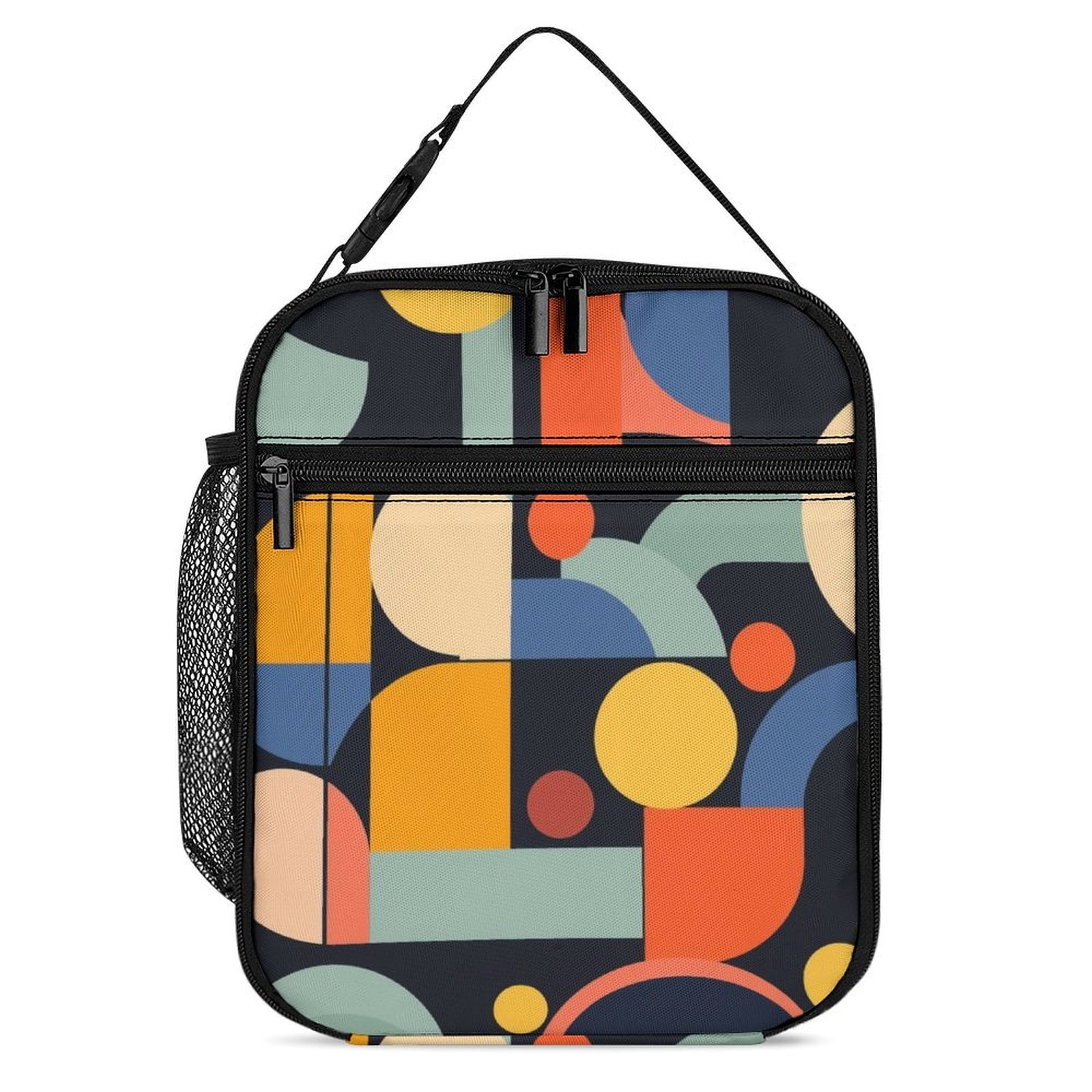 Abstract Geometric Shapes Lunch Bags Lunch Container Bag Tote Lunch Box ...