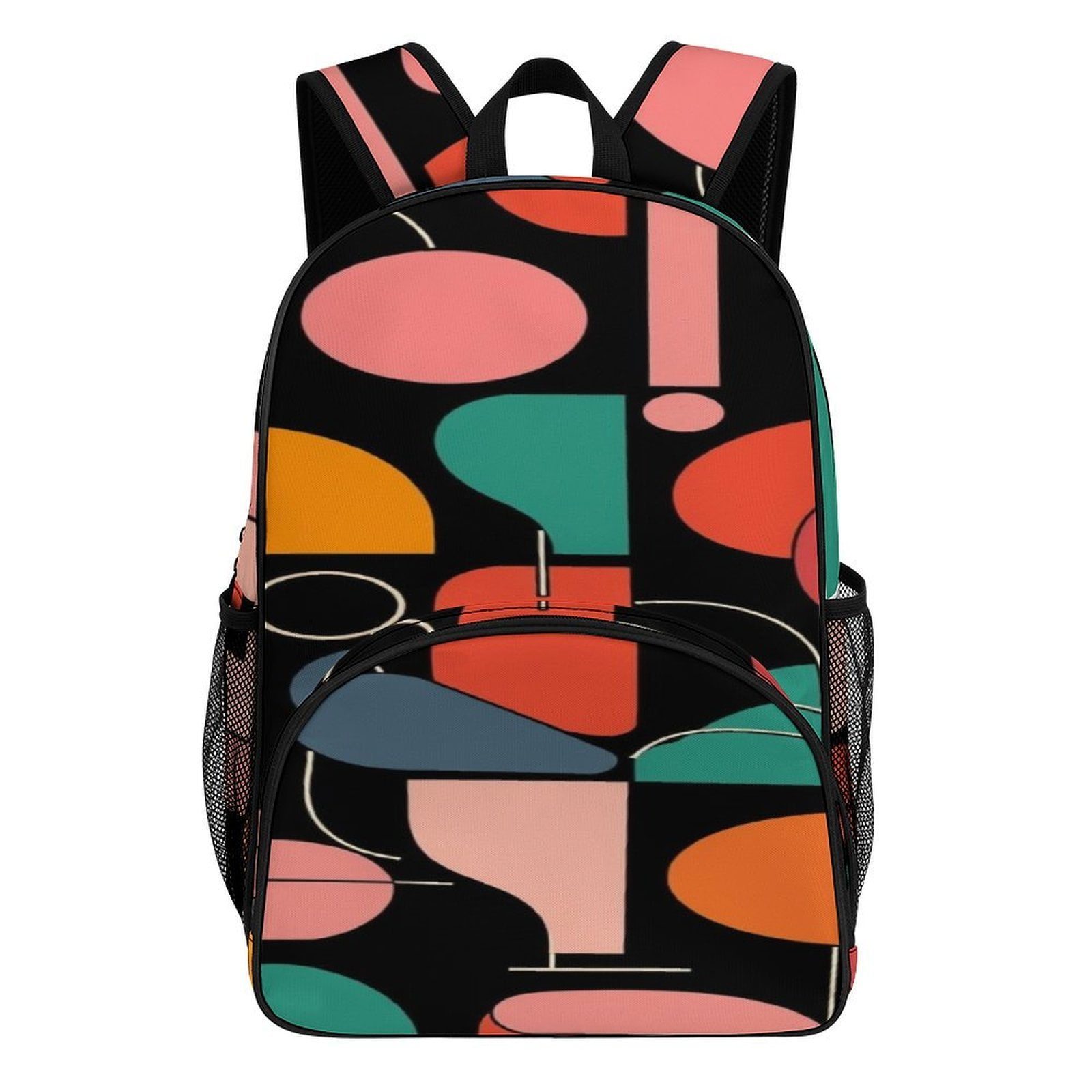 Abstract Geometric Shapes Student Backpack Hiking Travel Daypack for ...