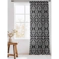Abstract Geometric Sheer Curtains 84 Inch Long 1 Panel Flowers Floral ...