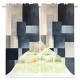Abstract Geometric Sheer Curtains Swag Valances for Windows Distressed ...