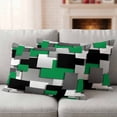 Abstract Geometric Square Art Waterproof Throw Pillow Covers Set of 2 ...