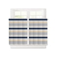 Abstract Geometric Stripe Short Blackout Curtains 36 Inch Long,Navy ...