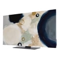 Abstract Geometric TV Cover for 55 Inch Screen,Stretch Fabric Dustproof ...