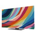 Abstract Geometric TV Cover for 55 Inch Screen,Stretch Fabric Dustproof ...