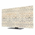 Abstract Geometric TV Dust Cover 24 Inch, Floral Yellow Bohemia Style ...