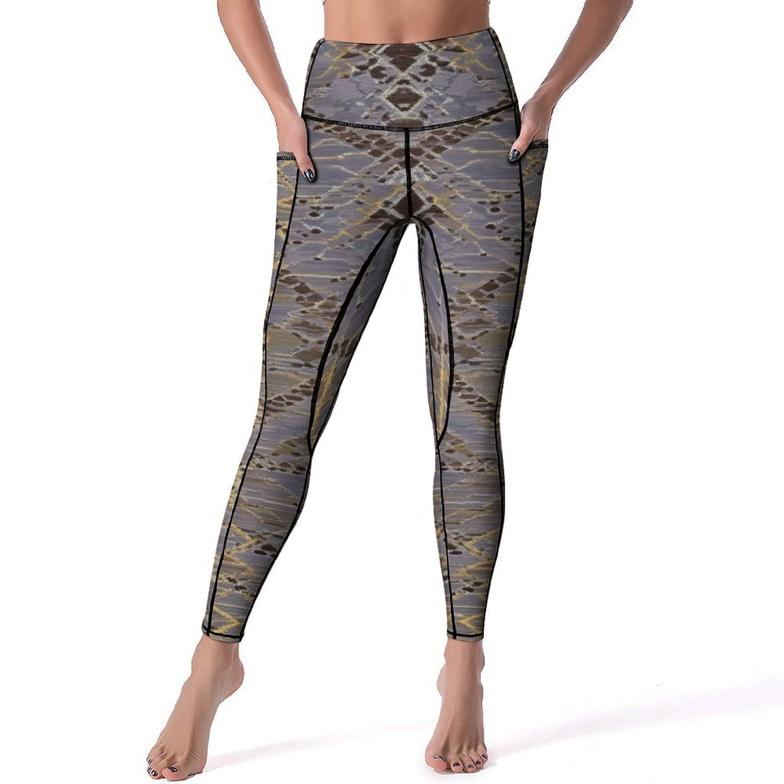 Abstract Geometric Textile Design Leggings Gym Wear Gym Sportswear ...