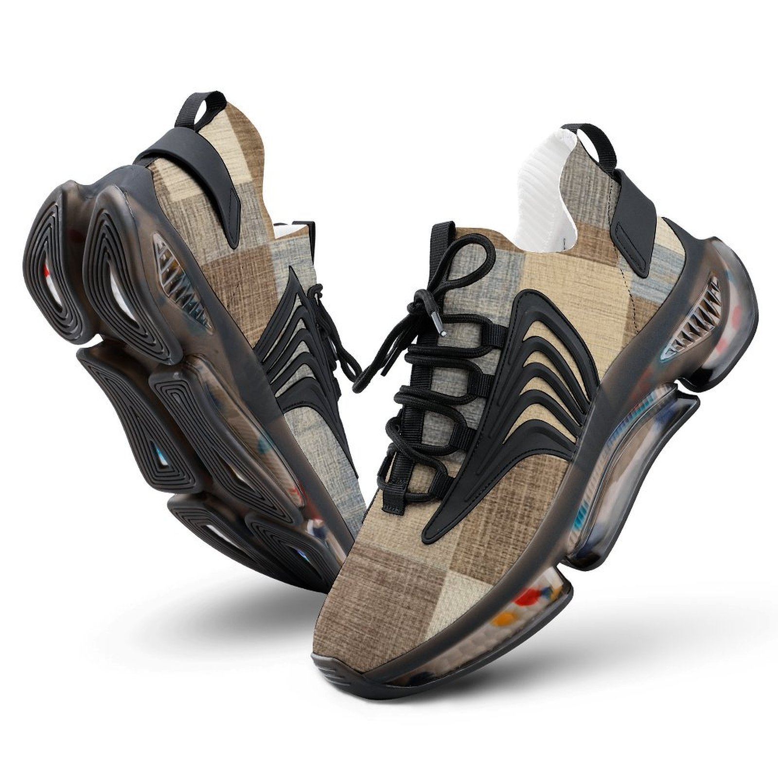 Abstract Geometric Textile Design Walking Shoes for Men Woman ...
