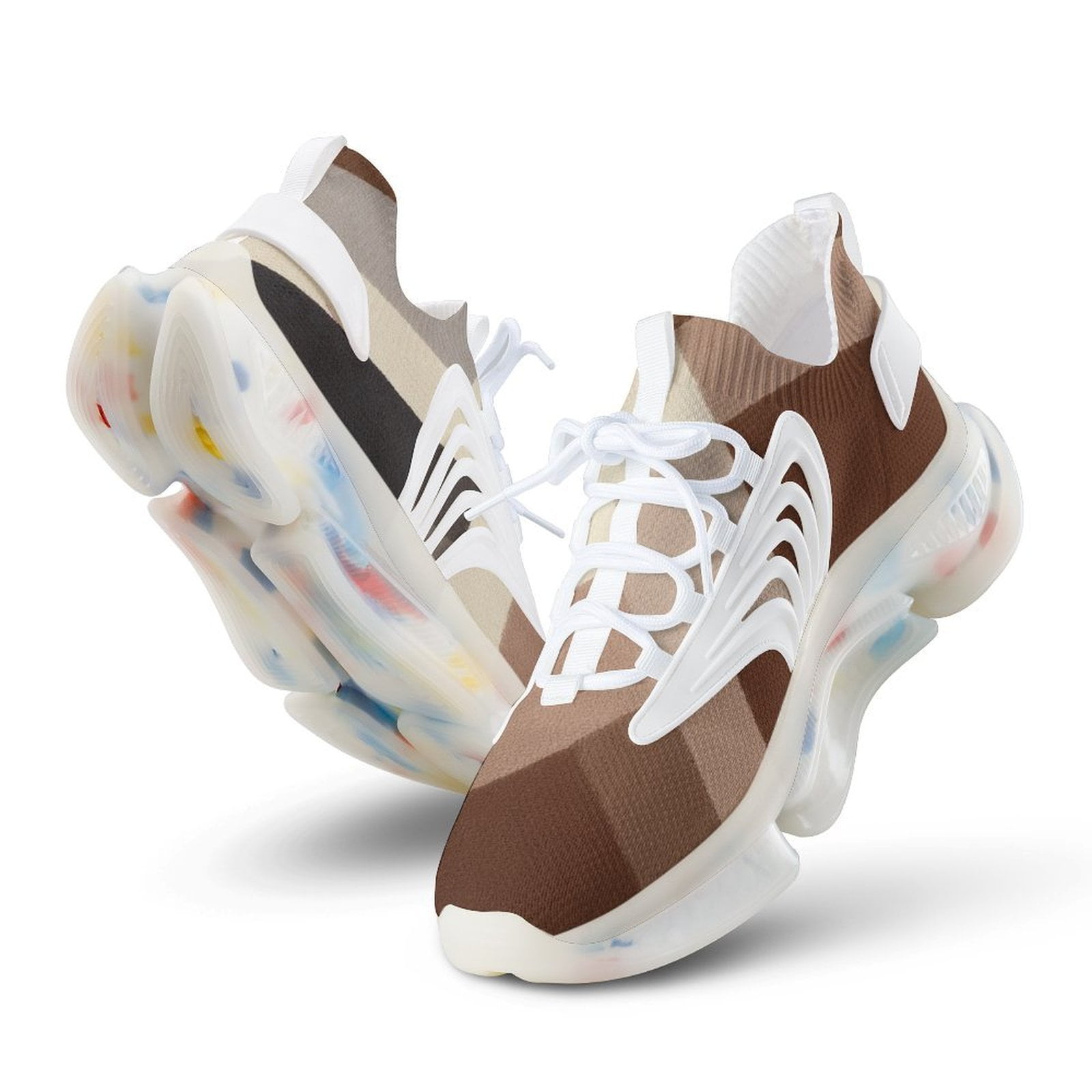 Abstract Geometric Textile Design Walking Shoes for Men Woman ...