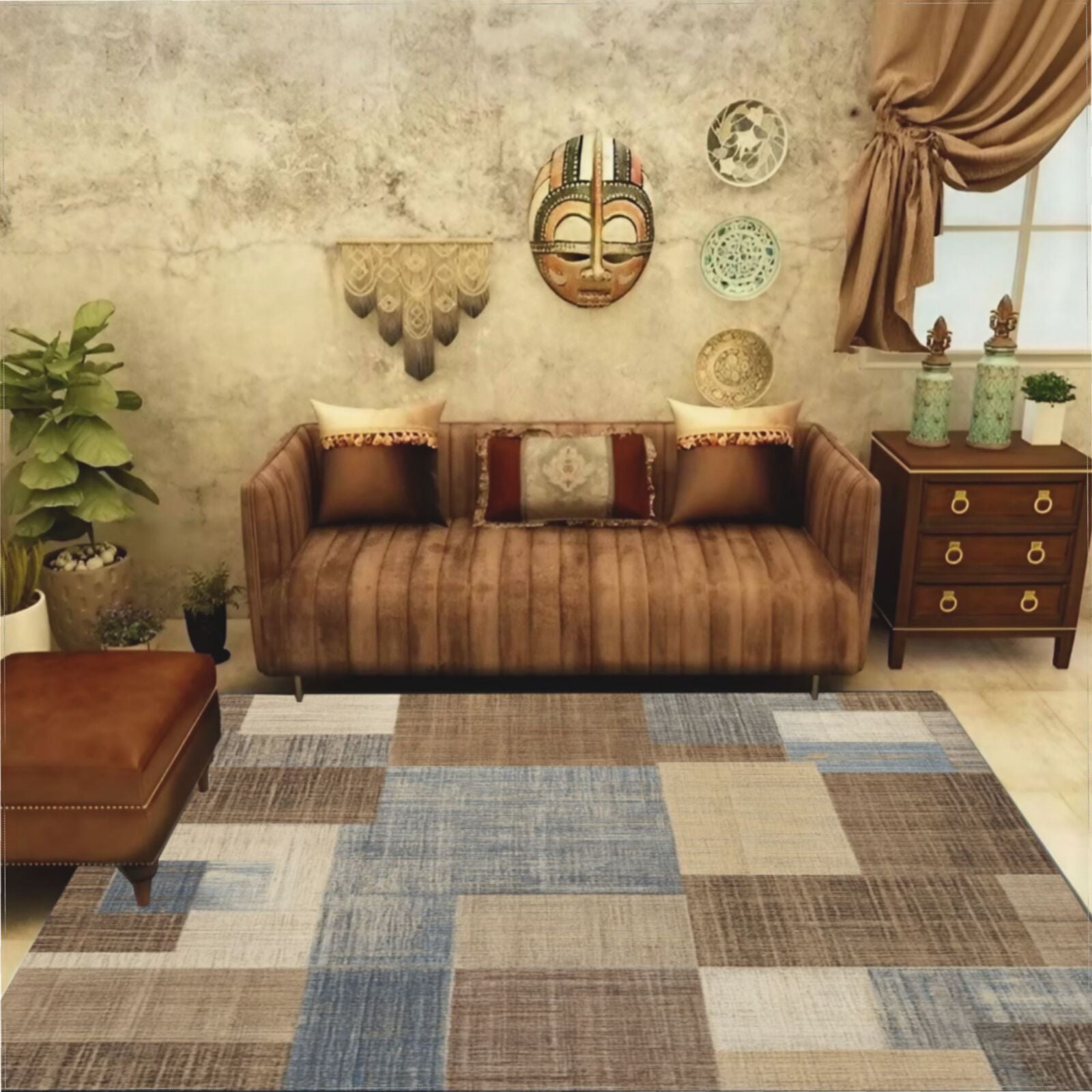 Abstract Geometric Textile Light Luxury Home Carpets Living Room ration ...