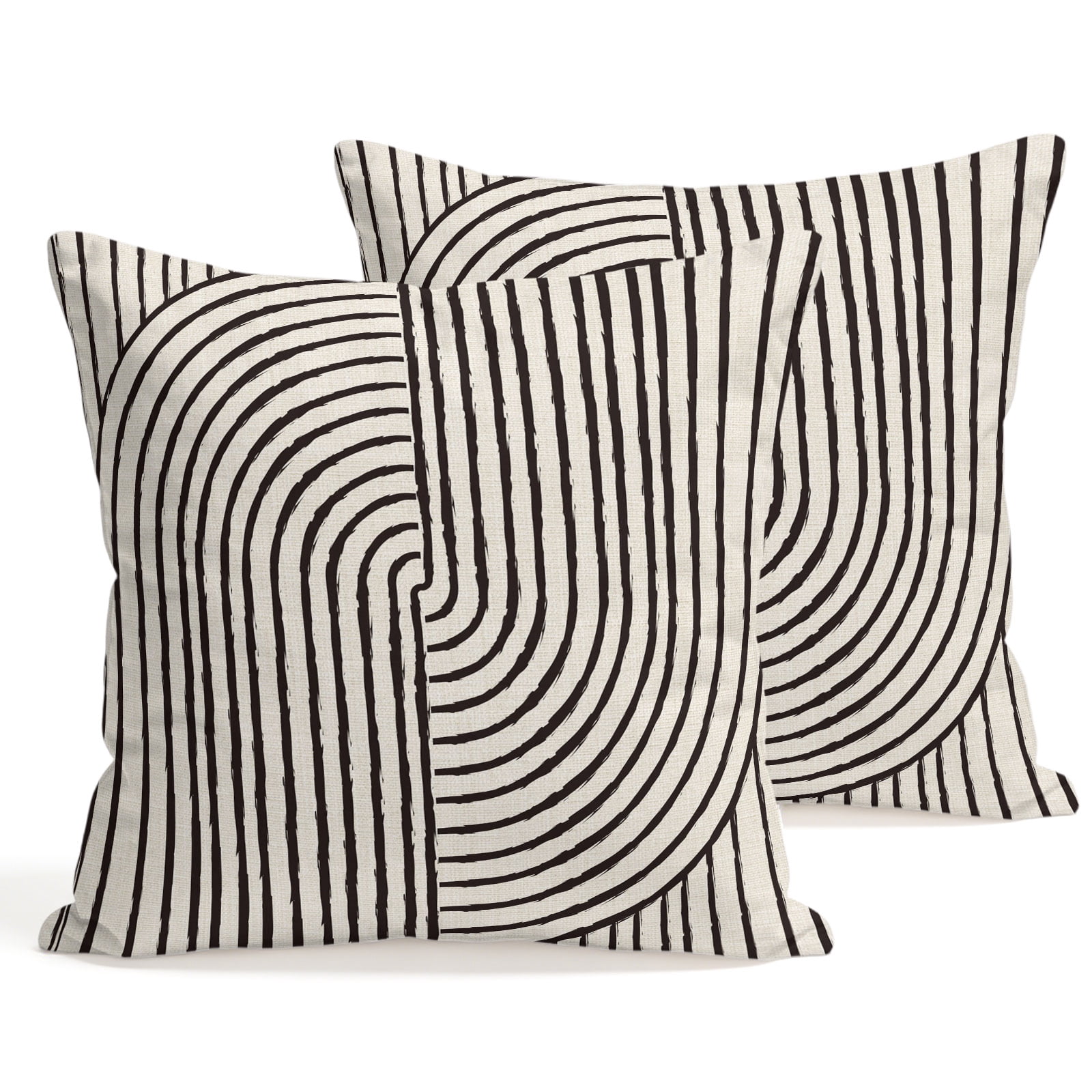 Abstract Geometric Throw Pillow Covers 16 x 16 Inch Pillow Covers Set ...