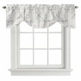 Abstract Geometric Tie Up Valance Curtains Modern Abstract Art Lines ...