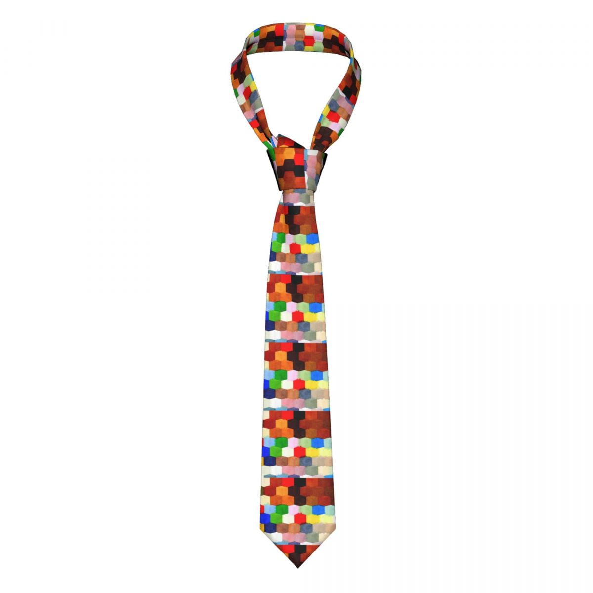 Abstract Geometric Tie Vintage Custom DIY Neck Ties Elegant Collar Tie ...