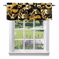 Abstract Geometric Valances for Windows, Yellow Bold Shapes Graphic ...