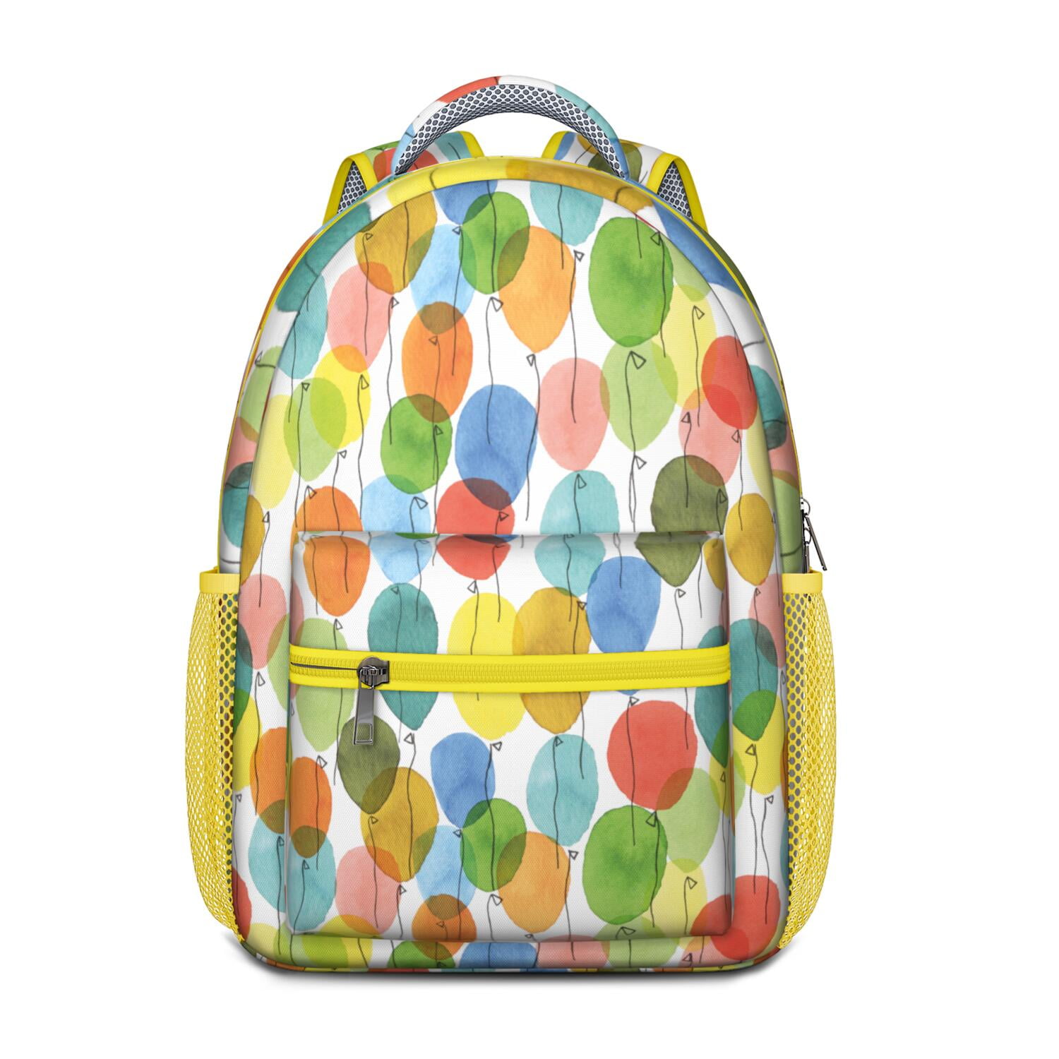 Abstract Geometric Waterproof School Backpack with Spinal Support - Ergonomic & Breathable ...