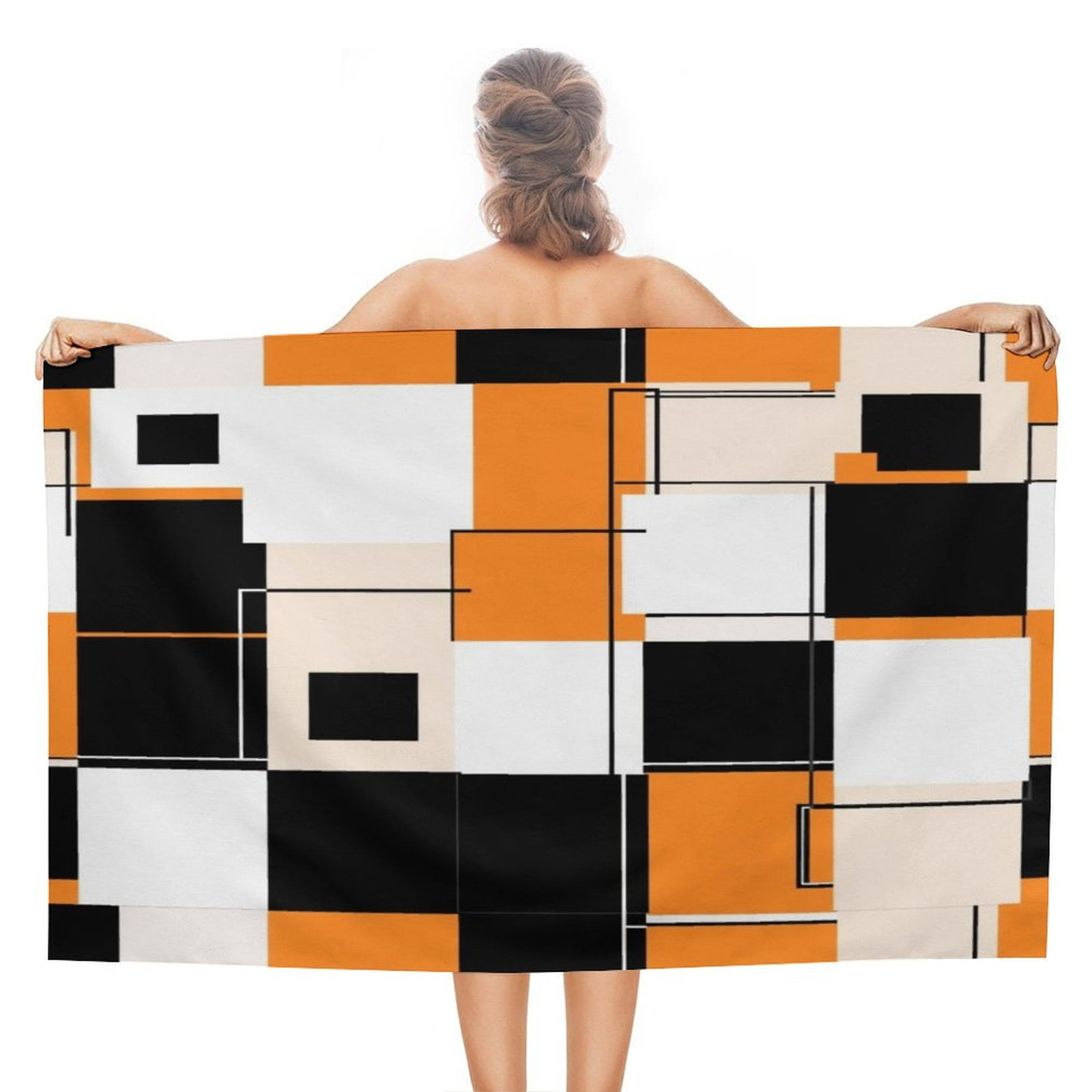 Abstract Geometrical Beach Blanket Soft Absorbent Lightweight Long Wide ...