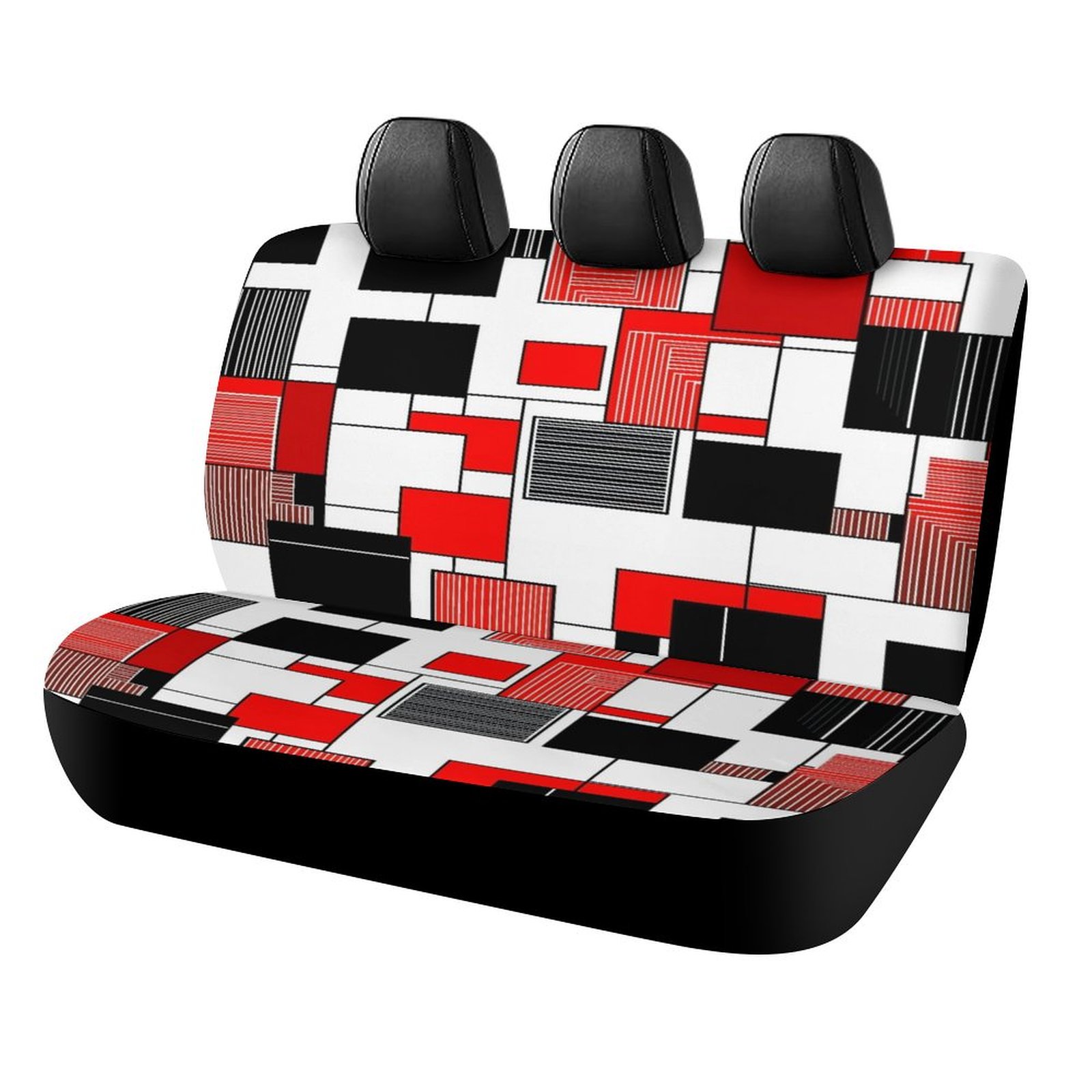 Abstract Geometrical Car Back Seat Pad Useful Stain Resistant Covers ...