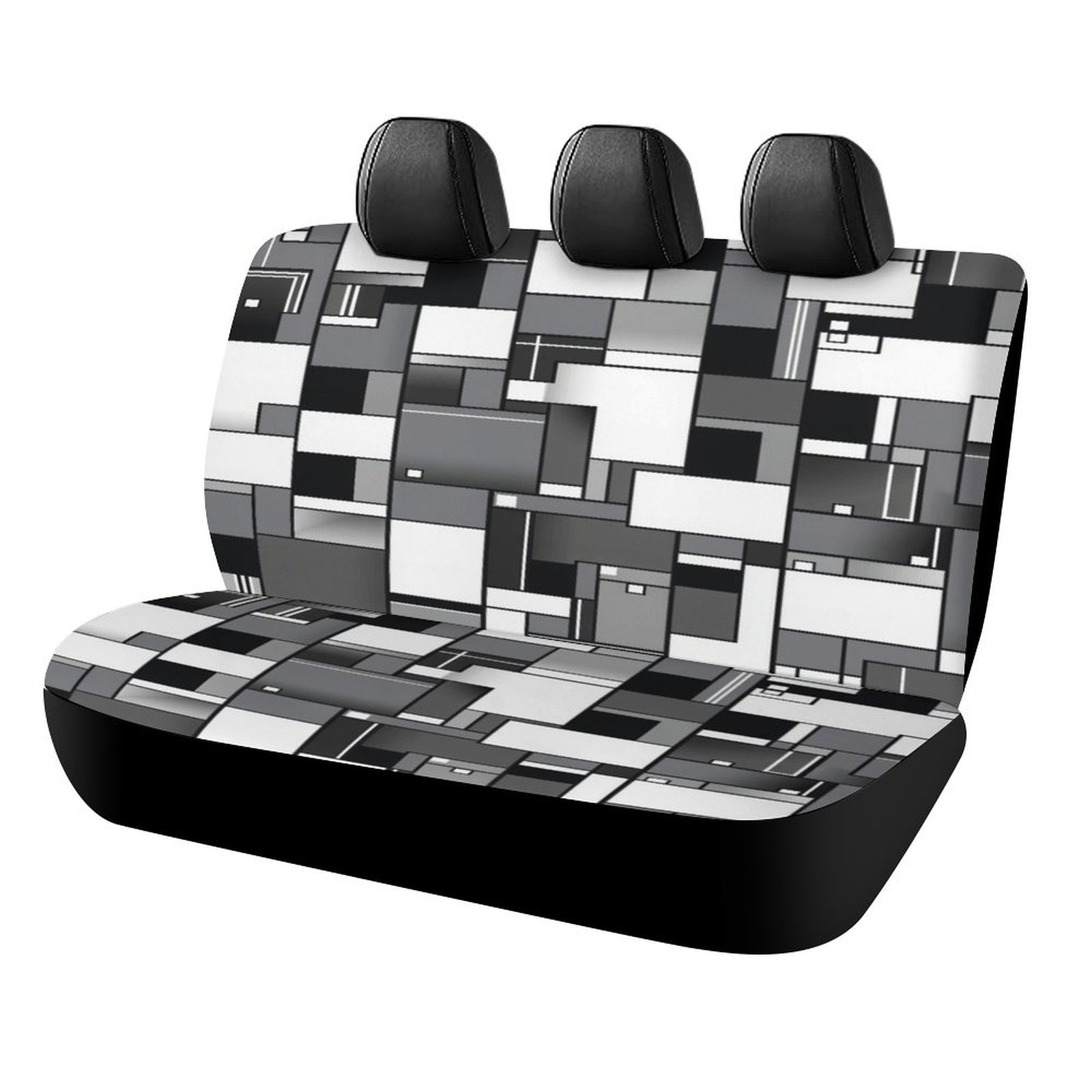 Abstract Geometrical Car Back Seat Pad Useful Stain Resistant Covers ...