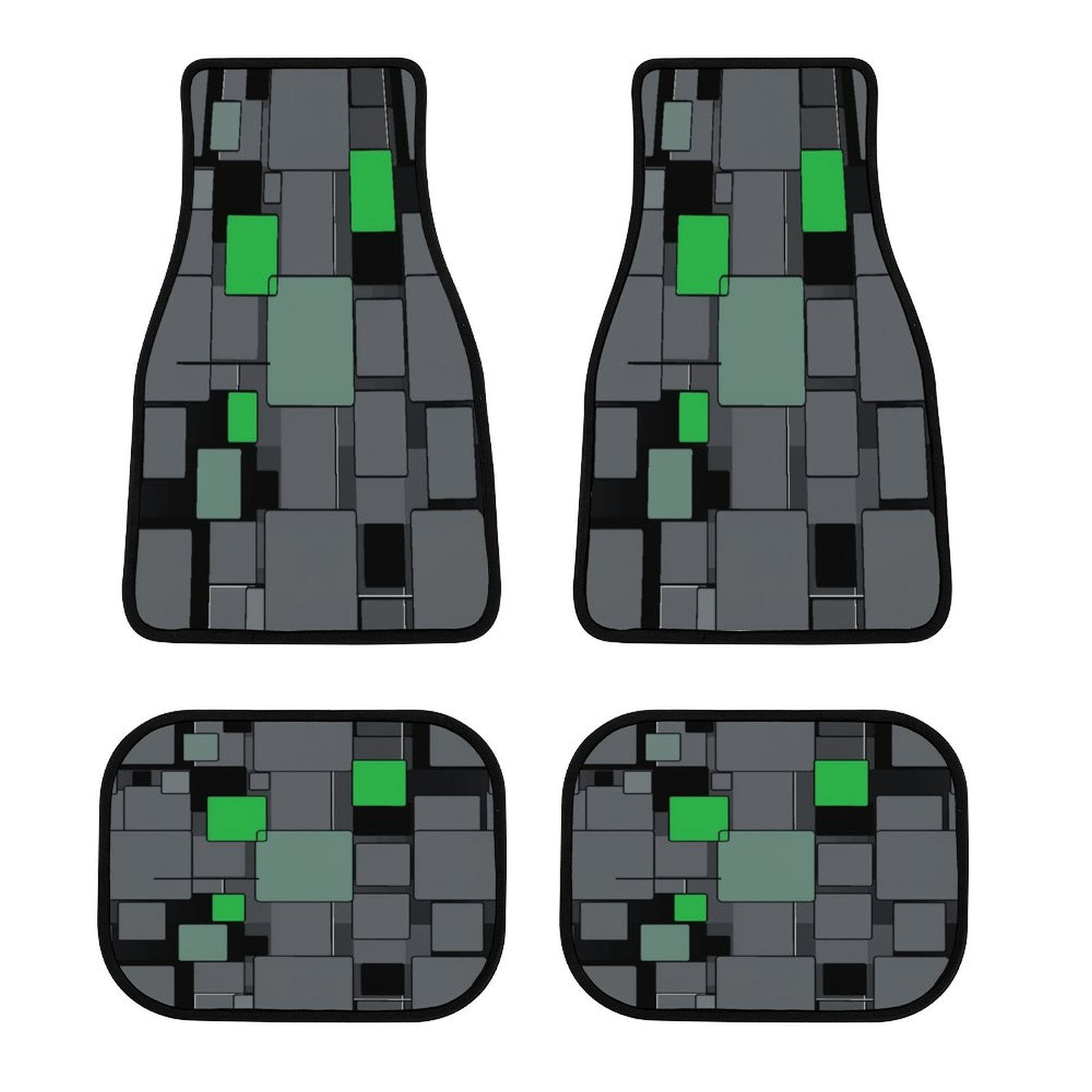 Abstract Geometrical Car Floormat Heavy Duty Front Rear Floor Mats ...