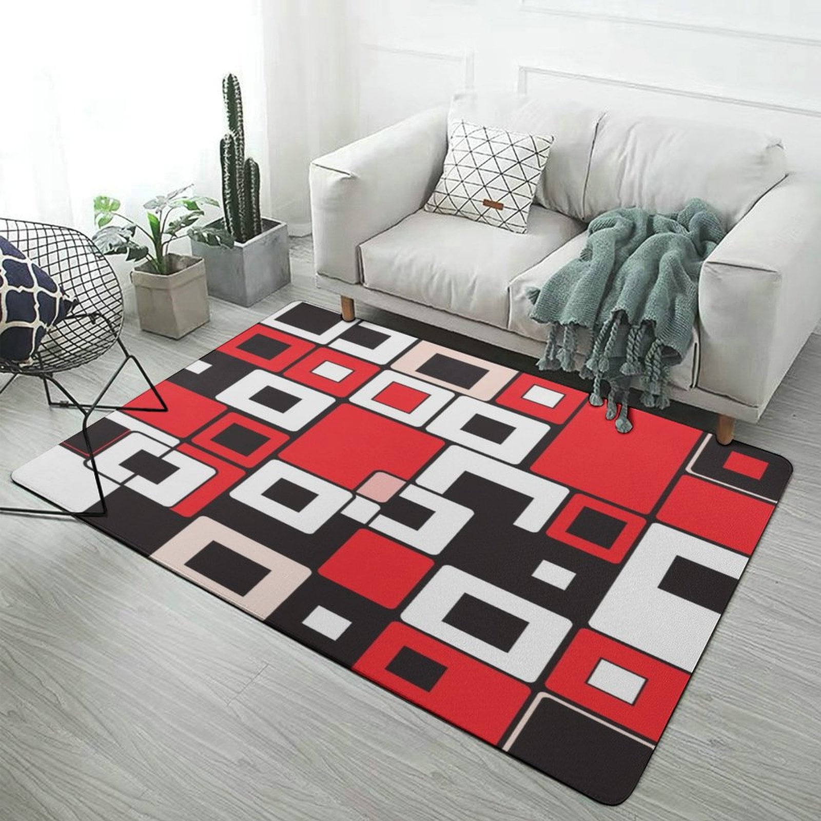 Abstract Geometrical Carpet for Living Room Luxury Home Rations Coffee ...