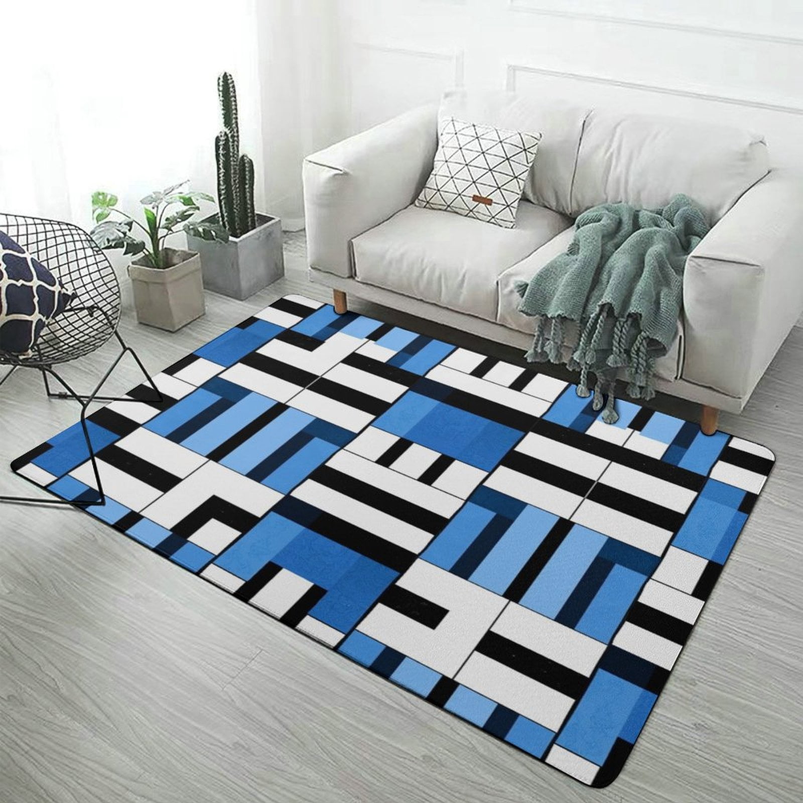 Abstract Geometrical Carpet for Living Room Luxury Home Rations Coffee ...