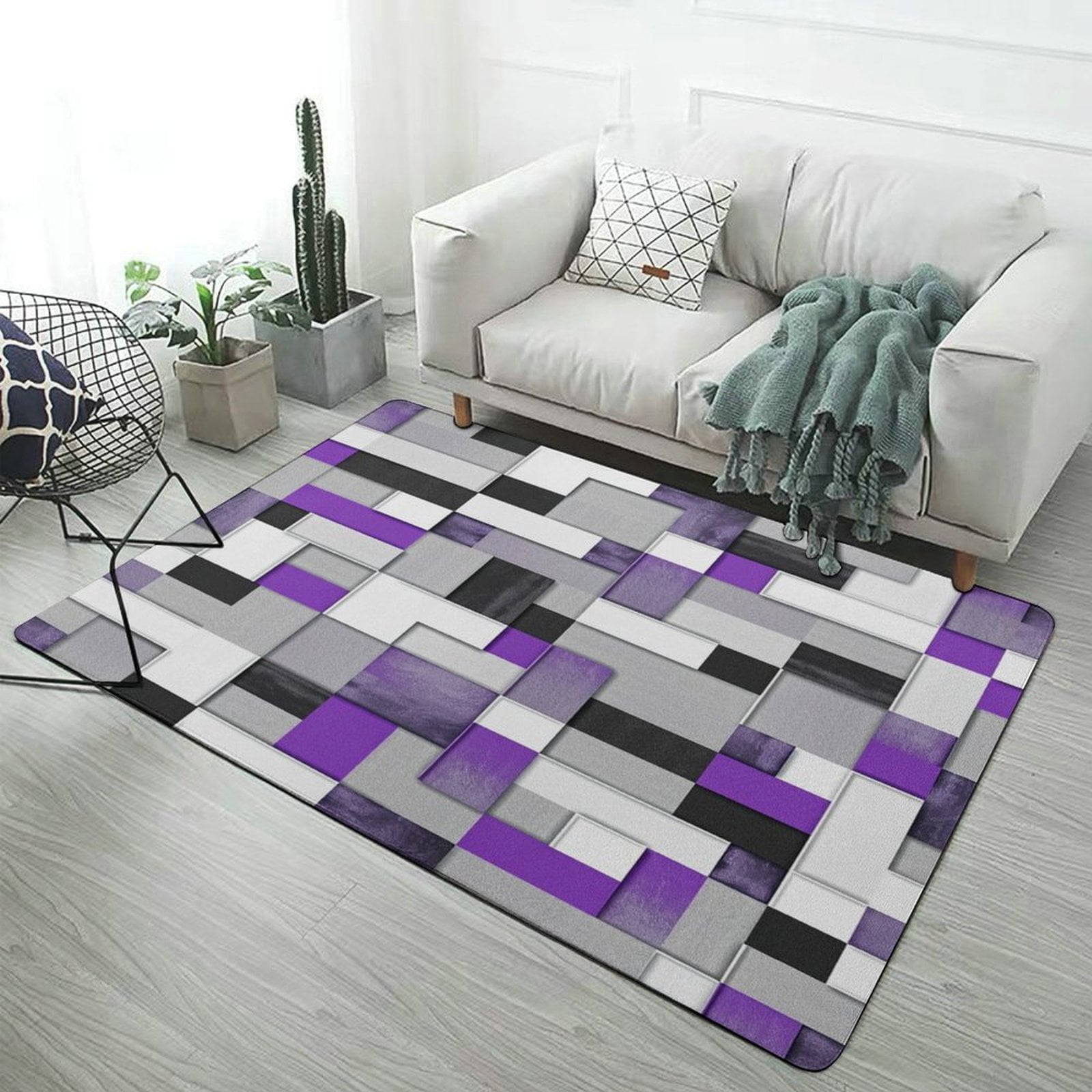 Abstract Geometrical Carpet for Living Room Luxury Home Rations Sofa ...