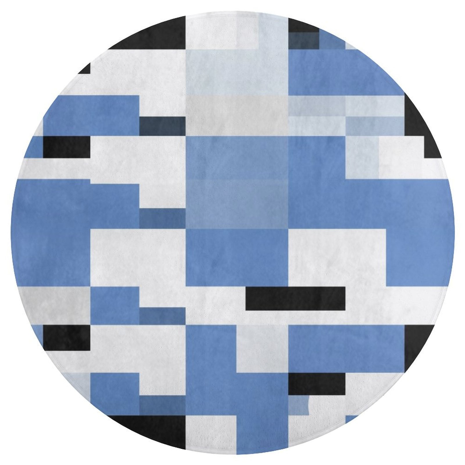 Abstract Geometrical Circular Carpet Floor Mat Living Room Sofa Room ...