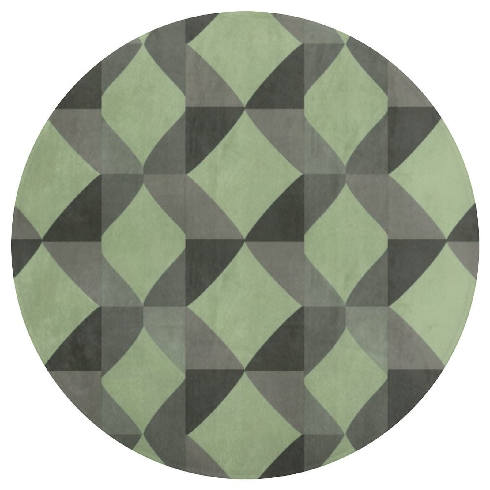 Abstract Geometrical Circular Carpet Floor Mat Living Room Sofa Room ...