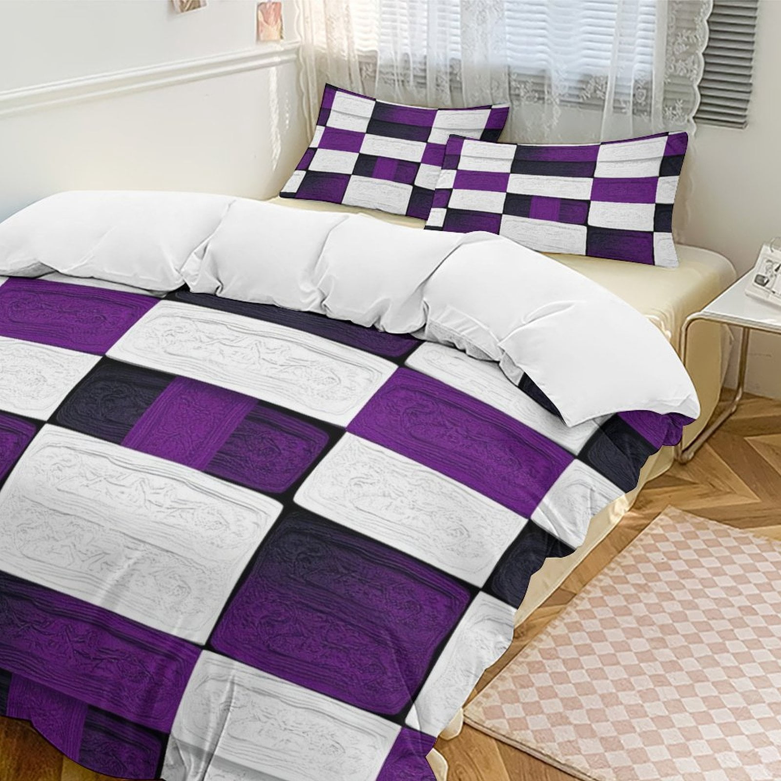 Abstract Geometrical Duvet Cover Bedding Set for Boys Kids Women Men ...