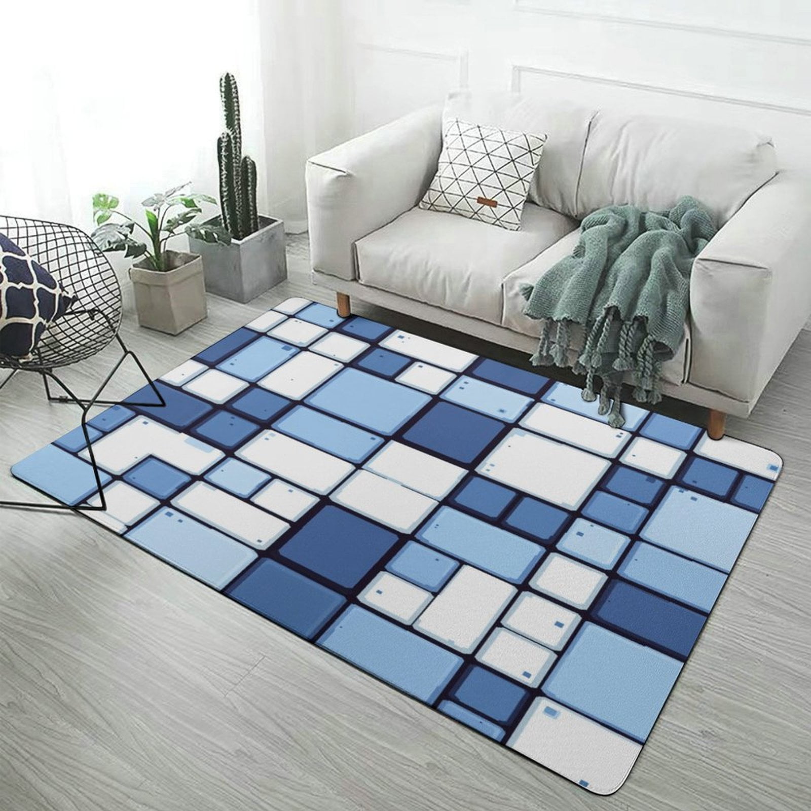 Abstract Geometrical European Living Room Carpets Rugs Luxury Bedroom ...