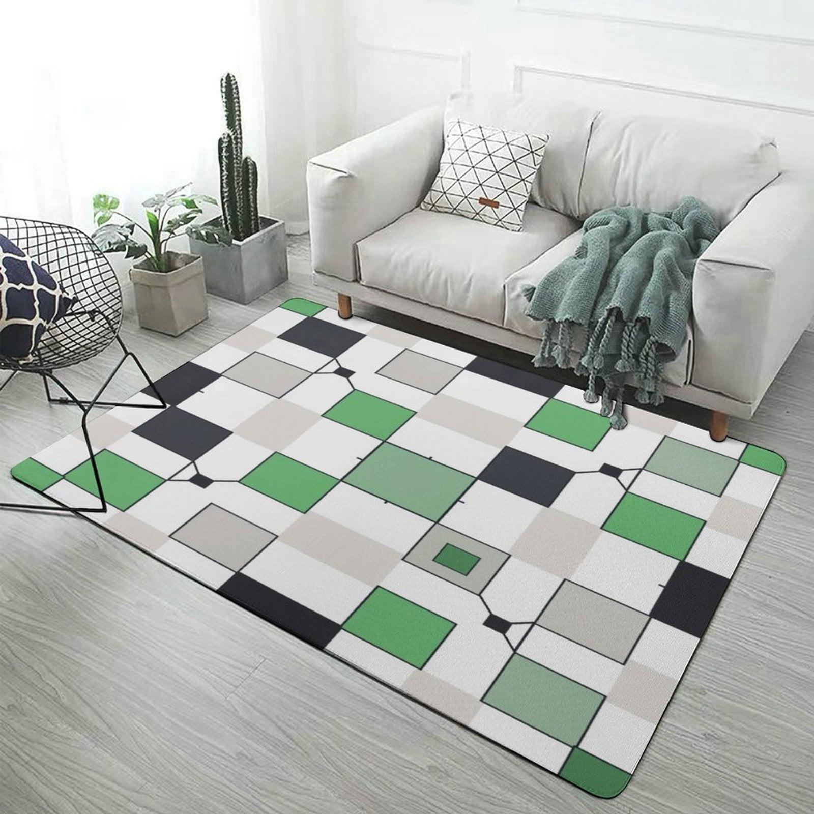 Abstract Geometrical European Living Room Carpets Rugs Luxury Bedroom ...