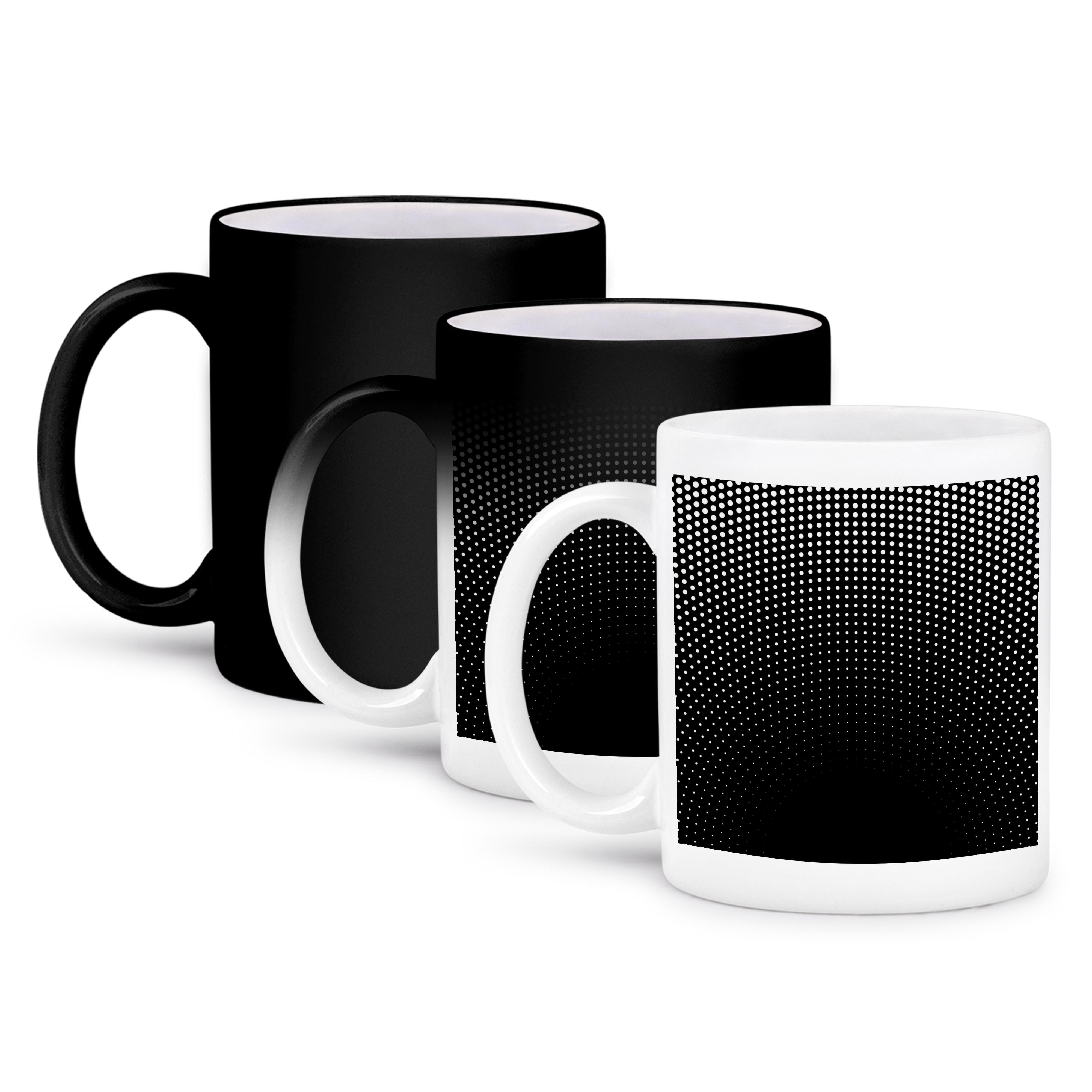 Abstract Geometrical Halftone Dot Pattern Background Design, 11oz Magic ...