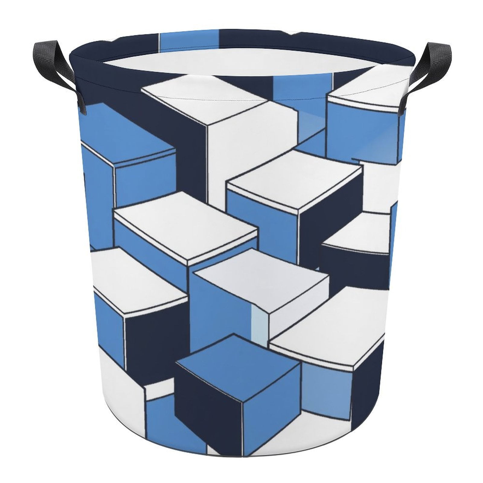 Abstract Geometrical Laundry Basket Collapsible Animated Clothes Hamper ...