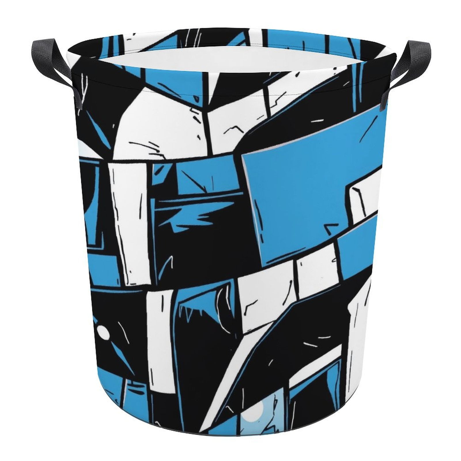 Abstract Geometrical Laundry Basket Collapsible Animated Clothes Hamper ...