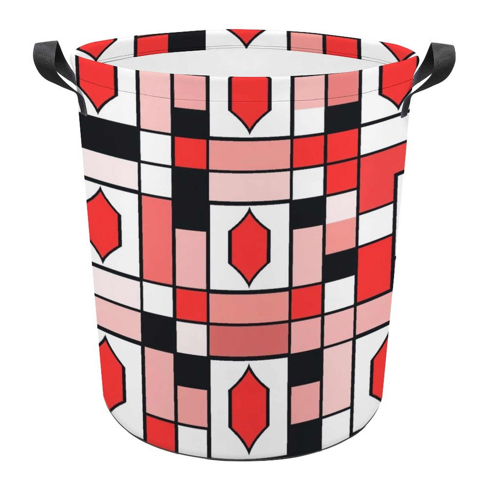 Abstract Geometrical Laundry Basket Collapsible Animated Clothes Hamper ...
