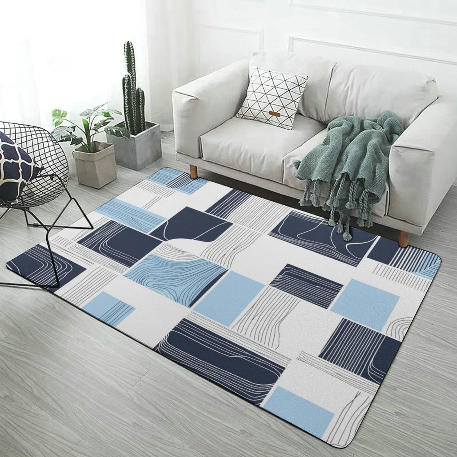 Abstract Geometrical Modern Simplicity Carpets Living Room Sofas Coffee ...