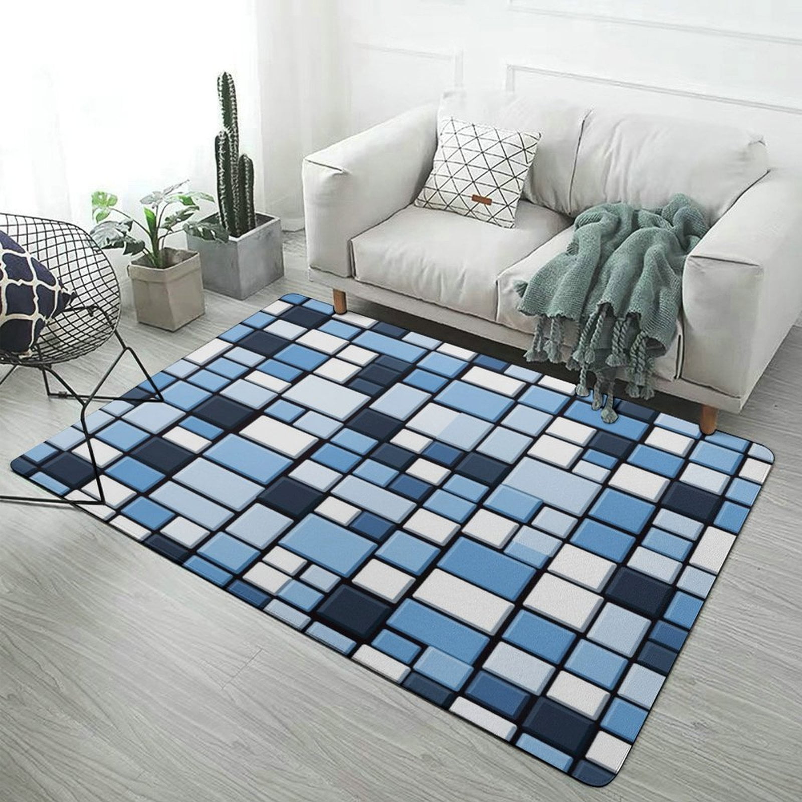 Abstract Geometrical Modern Simplicity Carpets Living Room Sofas Coffee ...