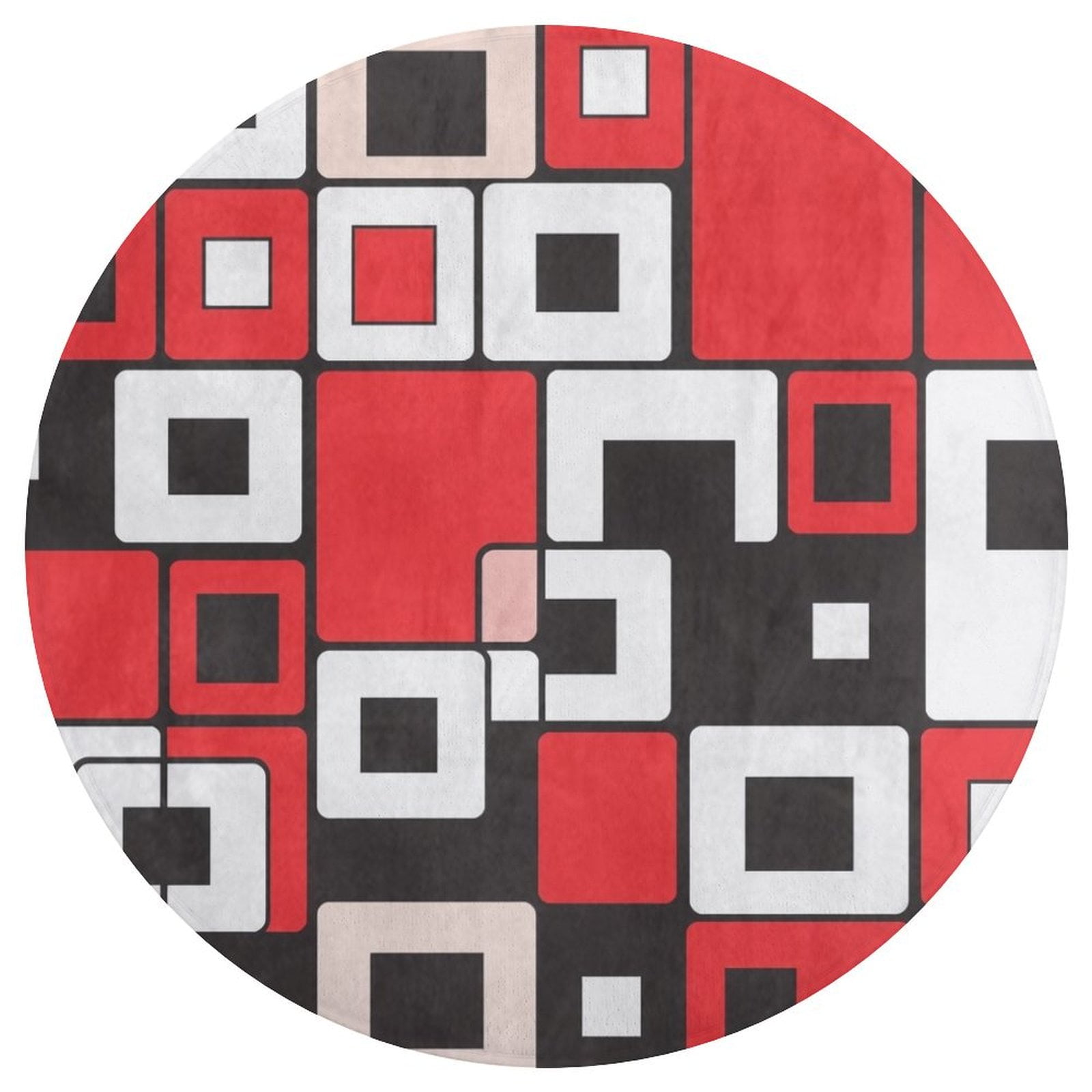 Abstract Geometrical Round Carpet Living Room Carpet Modern And Stylish ...