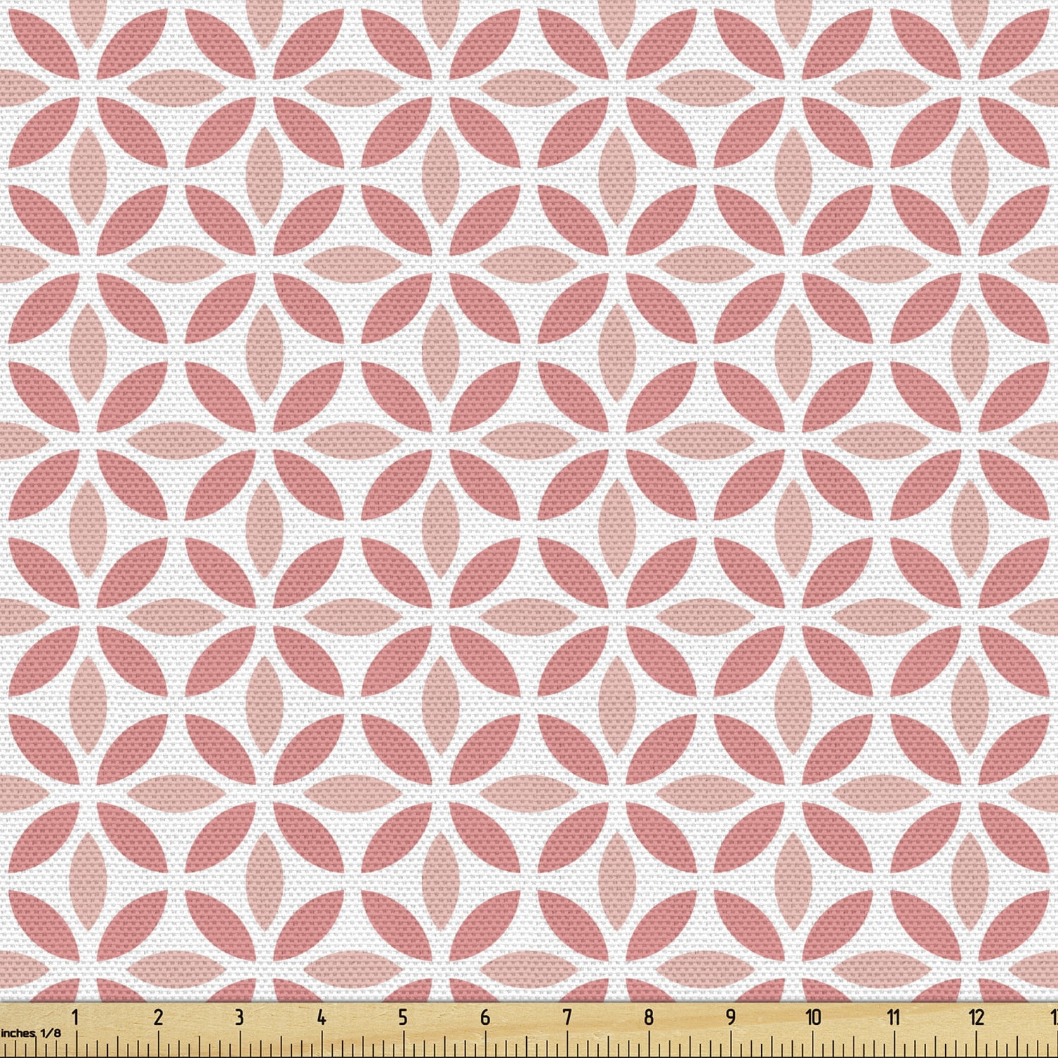 Ambesonne Abstract Geometry Fabric by the Yard Upholstery, Circles ...