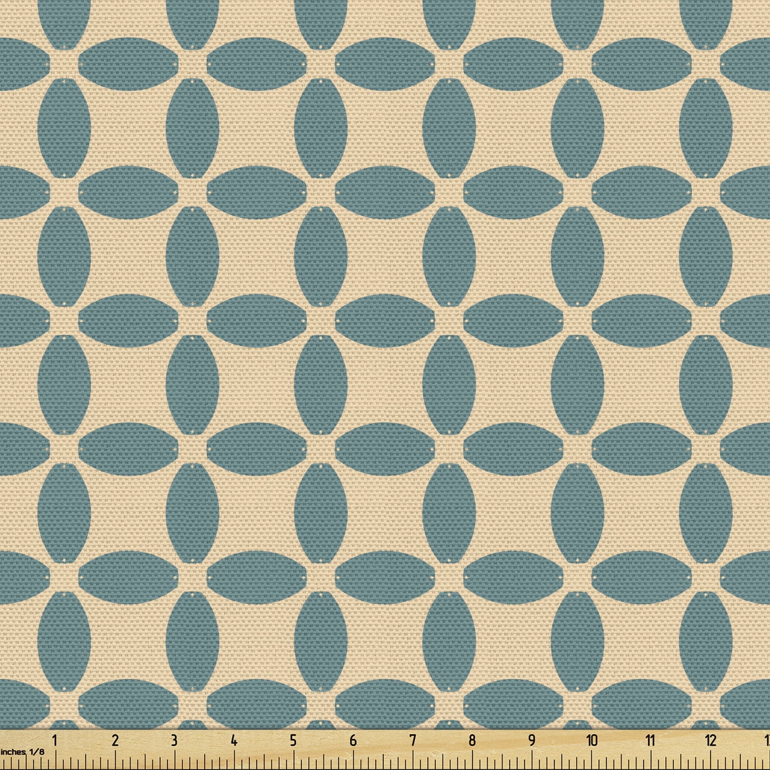 Ambesonne Abstract Geometry Fabric by the Yard Upholstery, Rhythmic ...