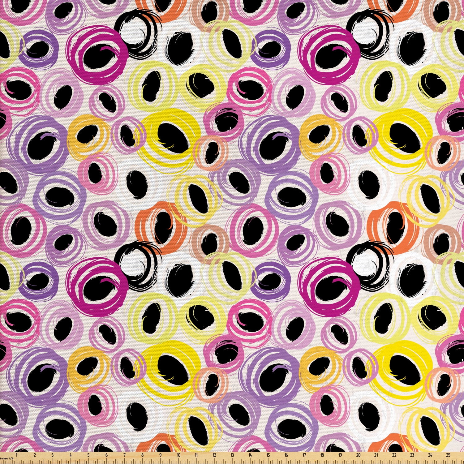 Abstract Geometry Fabric by the Yard Upholstery, Rhythmic Colorful ...