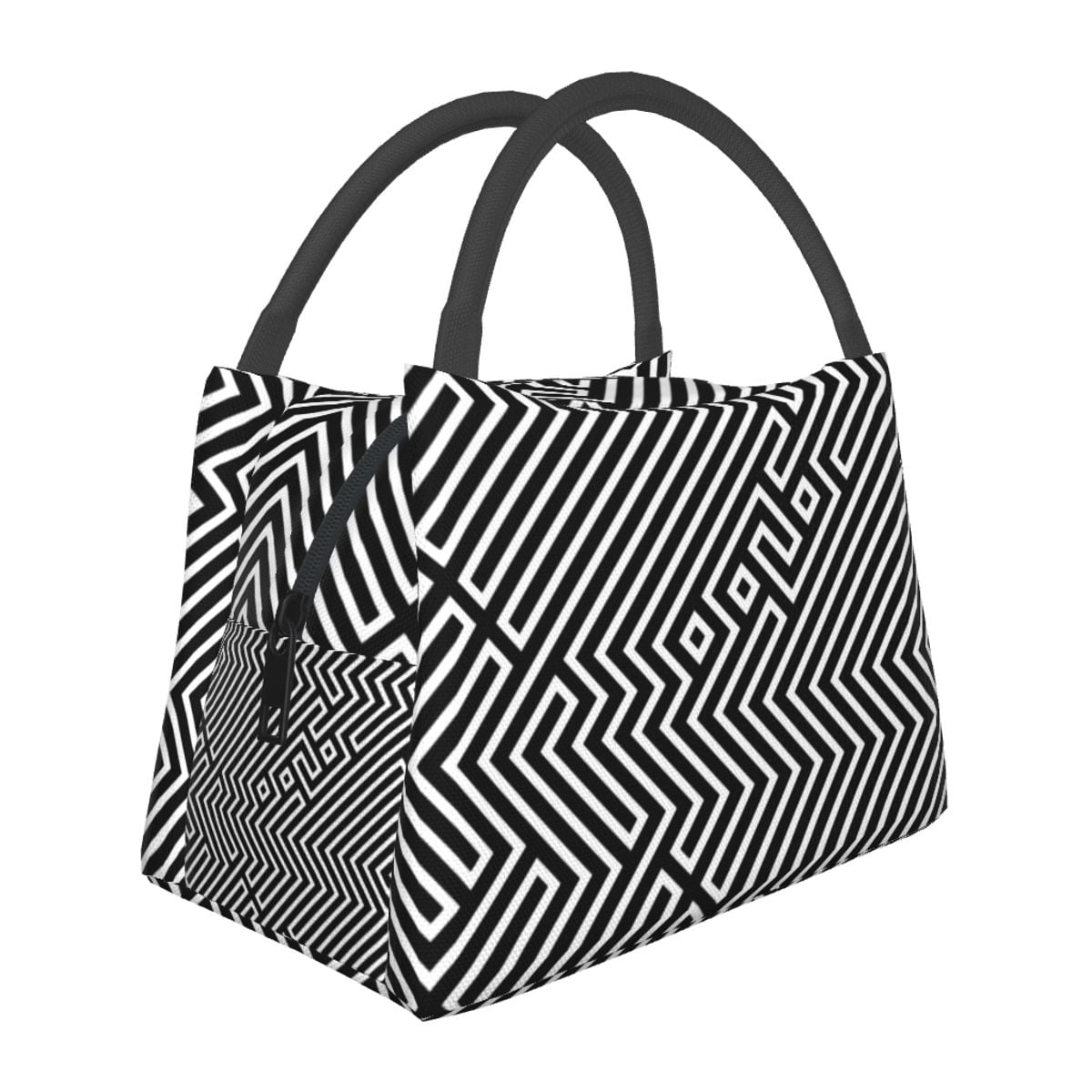 Abstract Geometry Lunch Bag Color Beehive Outdoor Picnic Lunch Box ...