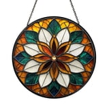 Abstract Geometry Stained Glass Style Window Suncatcher - Walmart.com