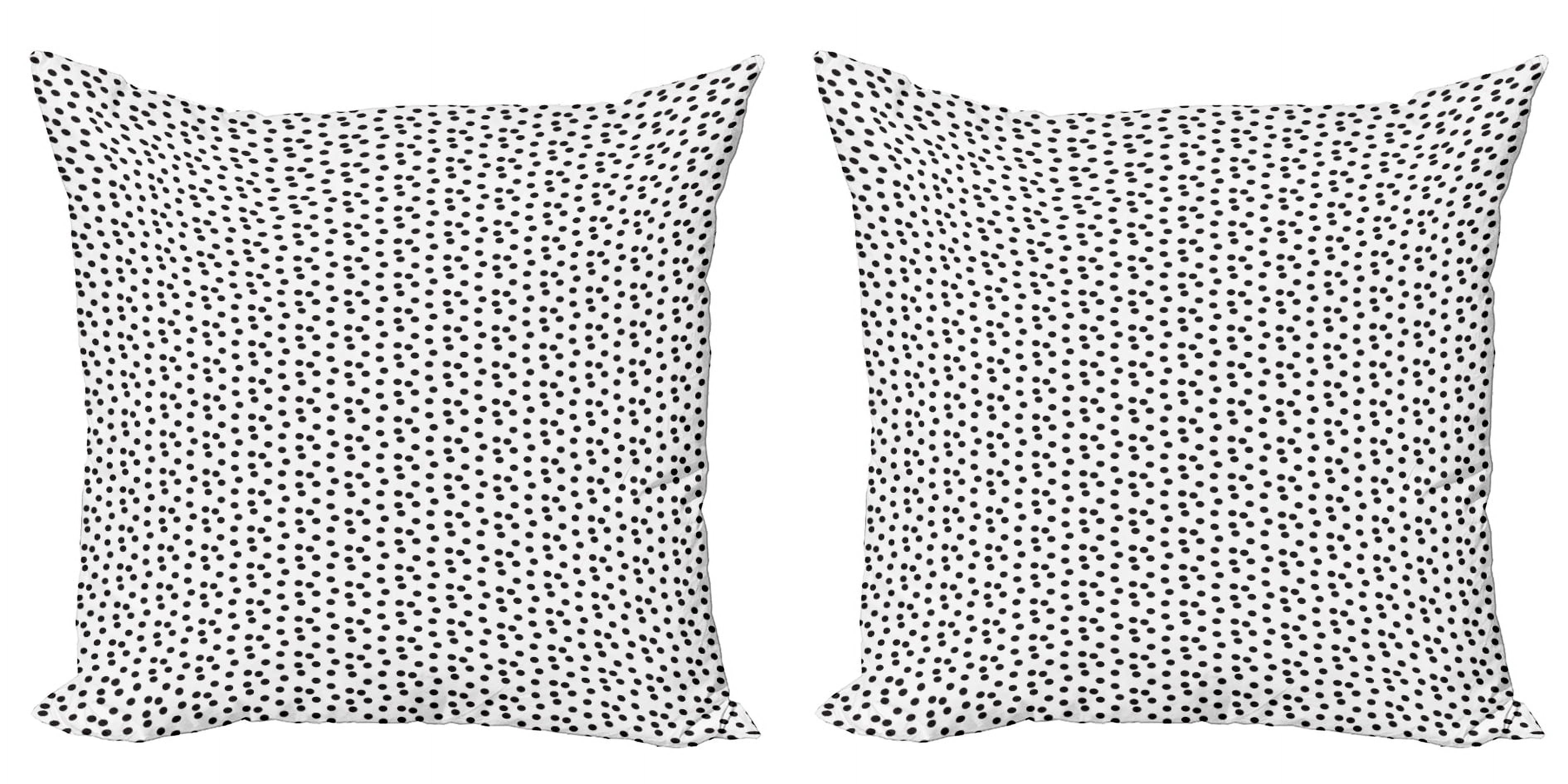 Ambesonne Abstract Geometry Throw Pillow Cover 2 Pack, Random Dots Art ...