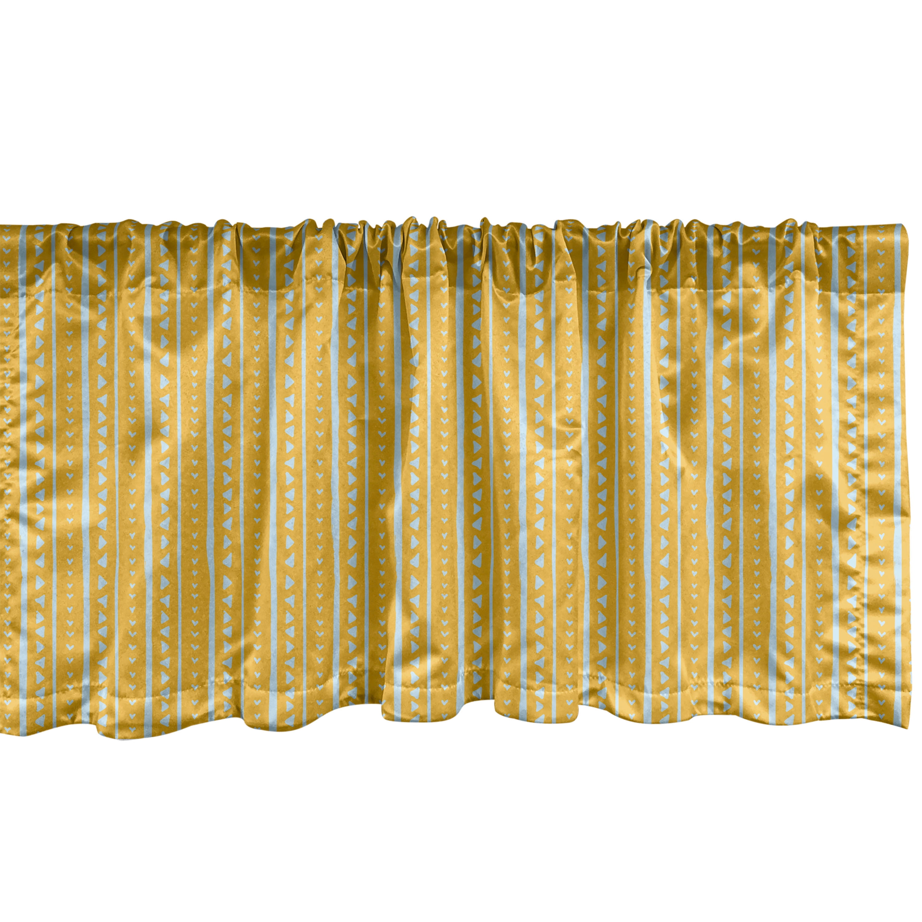Ambesonne Abstract Geometry Valance Pack of 2, Line Art Vertical, 54 ...