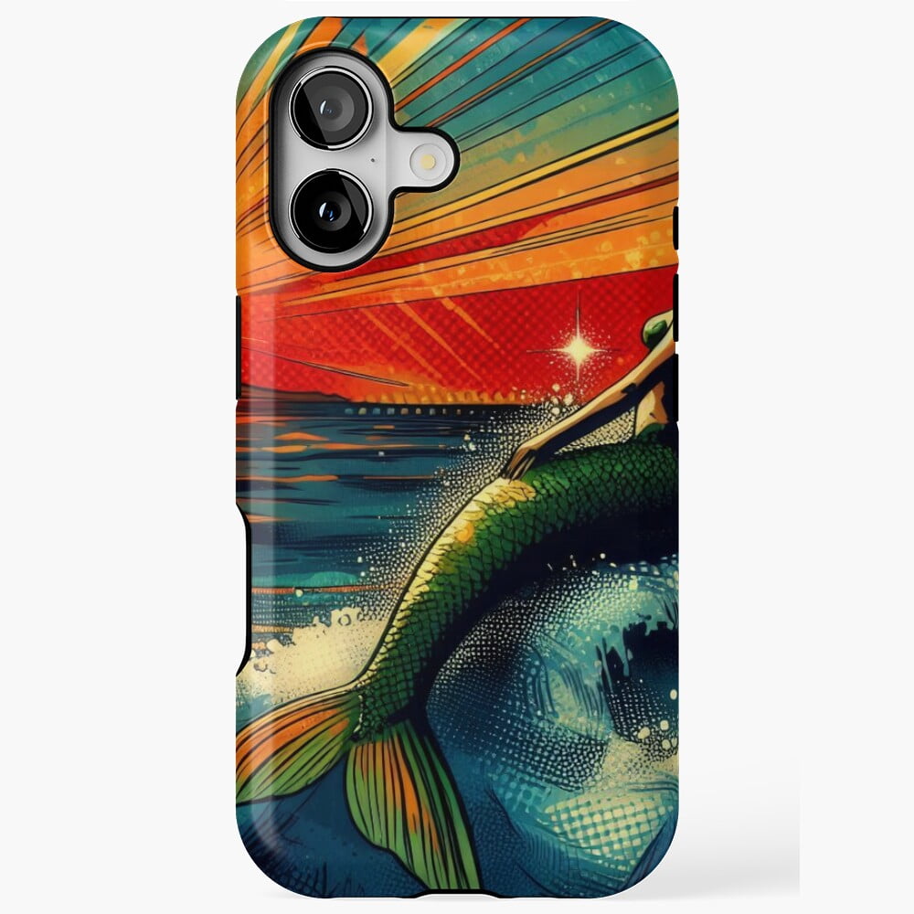 Abstract Girl Sunset Painterly Art Scene Case for iPhone 17 16 15 14 13 ...