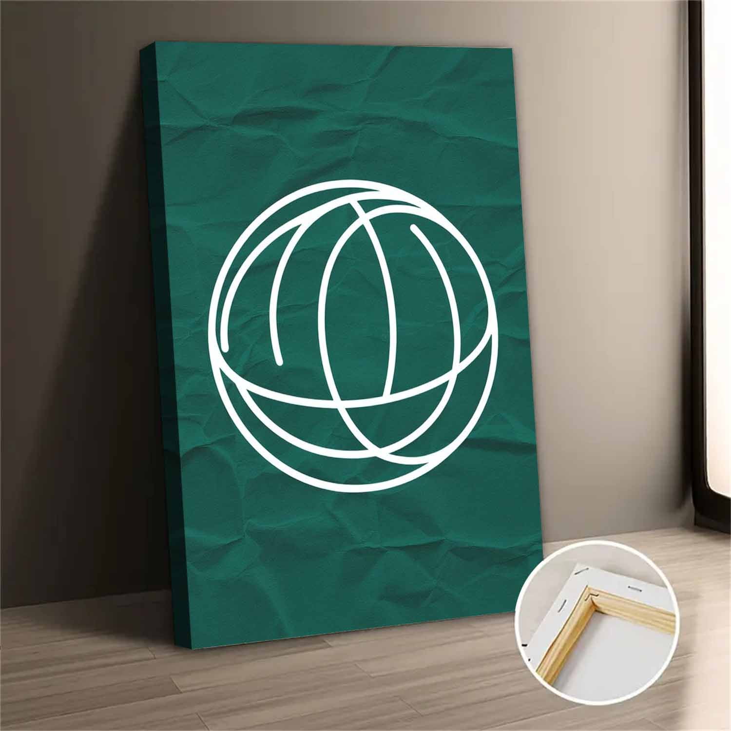 Abstract Globe Canvas Wall Art Print For Bedroom Living Room Decor ...