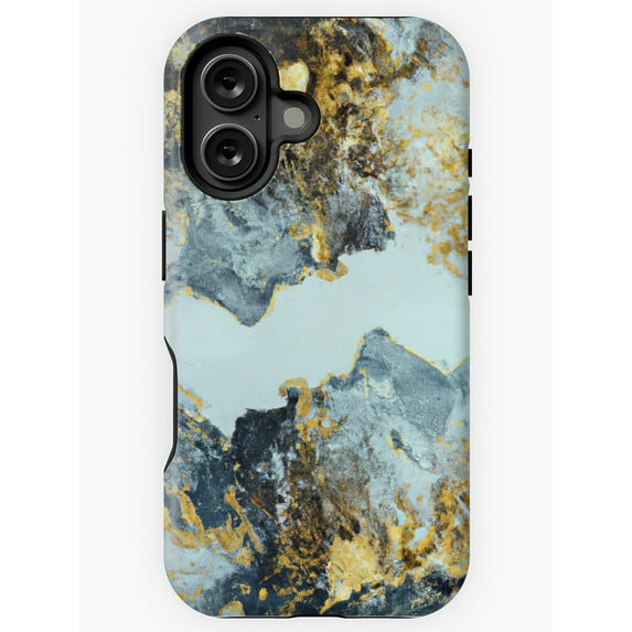 Abstract Gold And White Marble Texture Modern Print iPhone Case 17 16 ...
