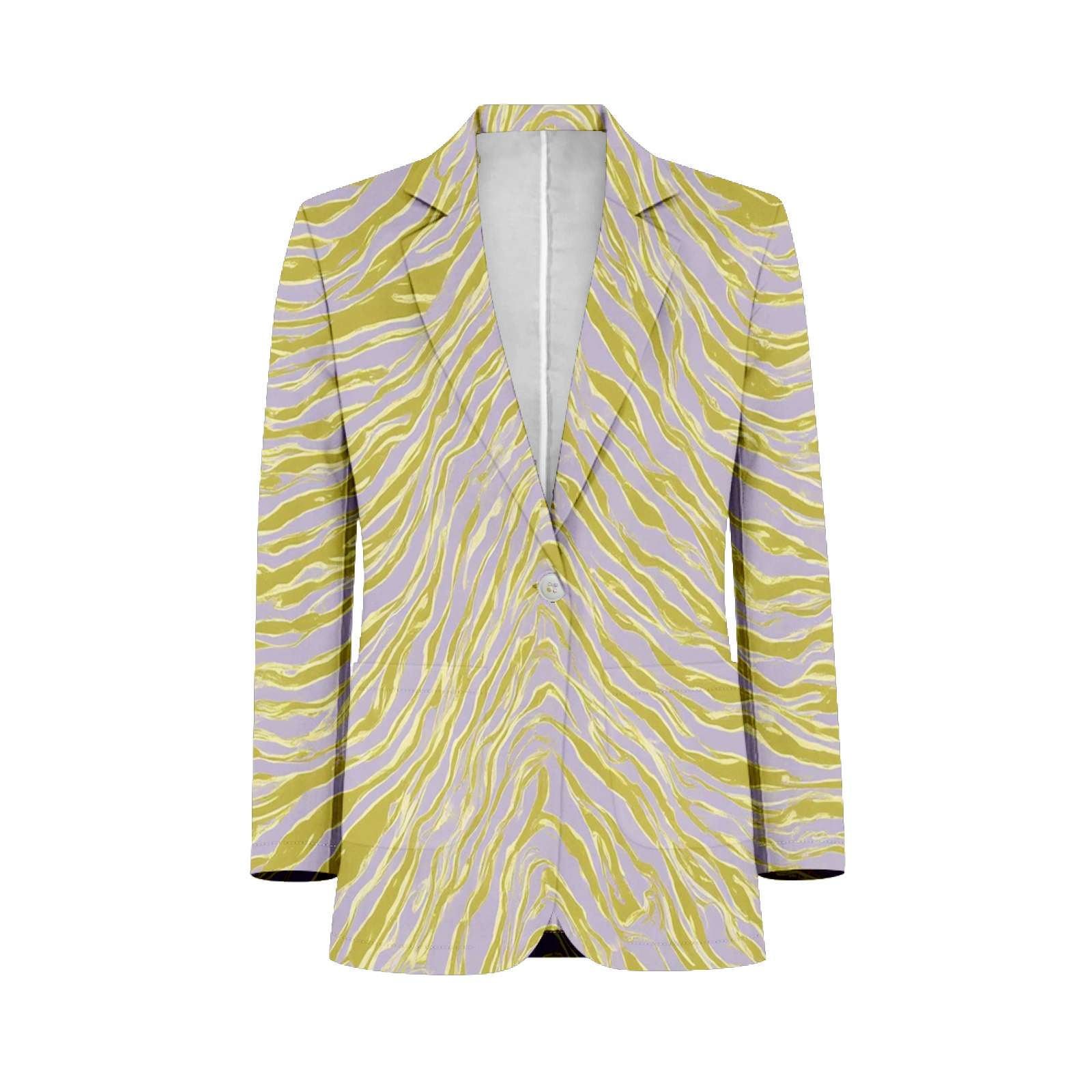 Abstract Gold Purple Wavy Lines Mens Suits Shawl Collar Slim Fit Suit ...