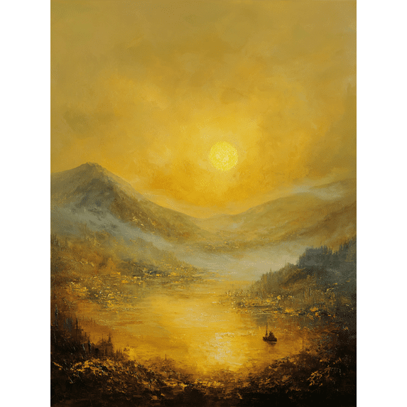 Abstract Golden Geometric Constellation Canvas Print Wall Art Home ...